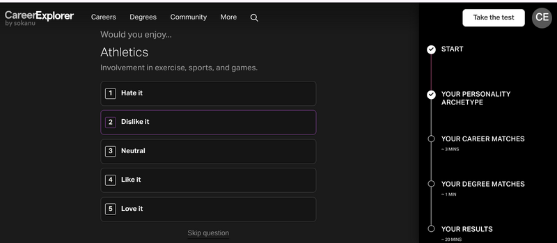 Top Career Assessments | CareerFitter